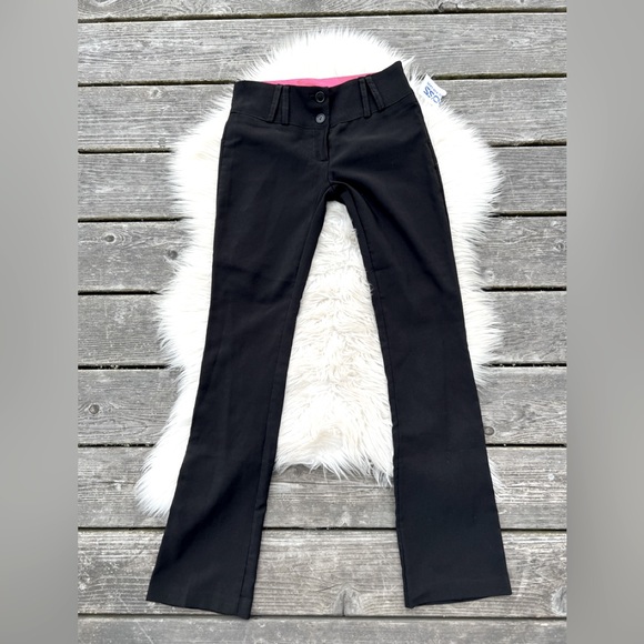 Vintage | Pants & Jumpsuits | Nwt Black Button Up Career Bootcut Pants ...